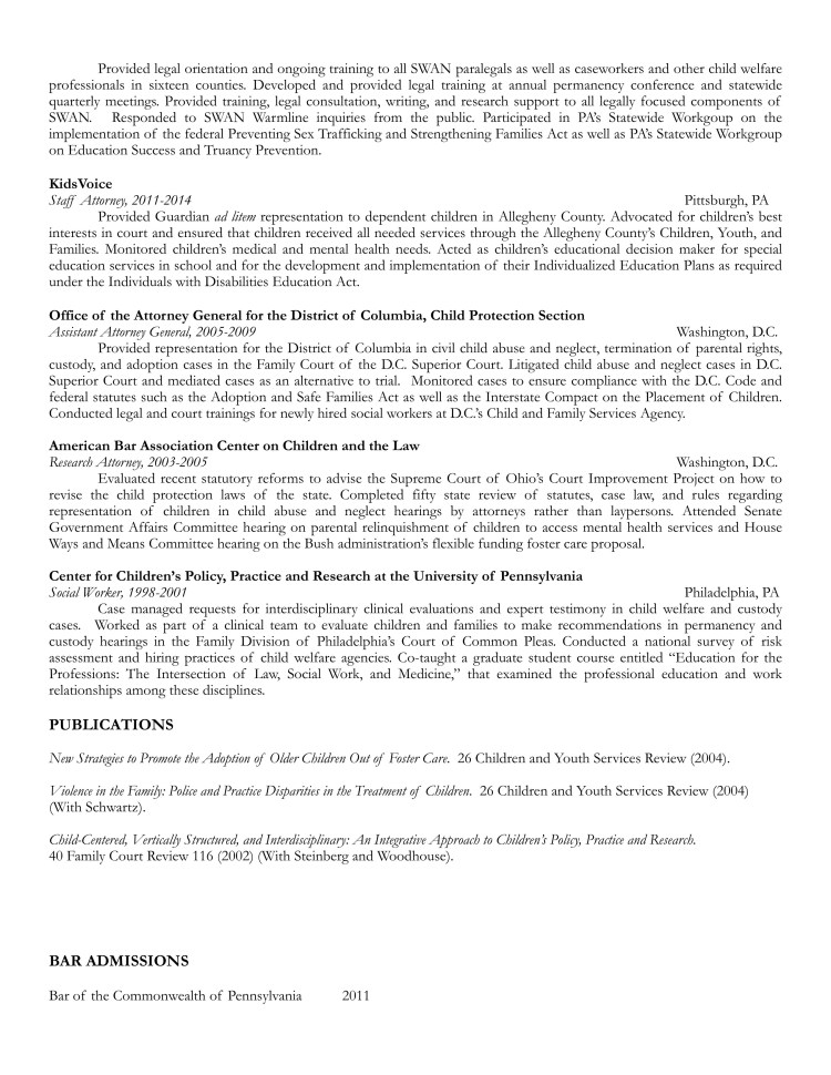 Judge Cowan’s Qualifications – Alyssa Cowan